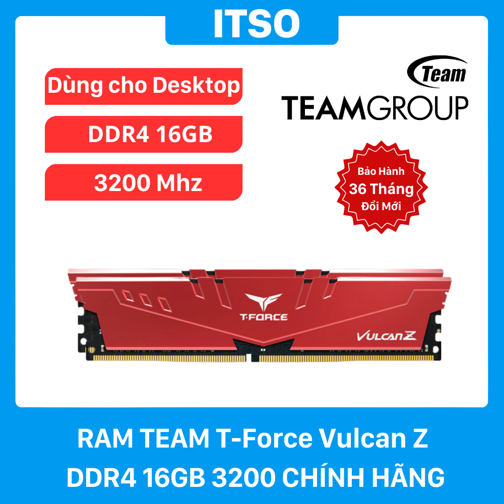 Ram 16GB TeamGroup T-Force Vulcan Z DDR4 3200 Chính Hãng ...