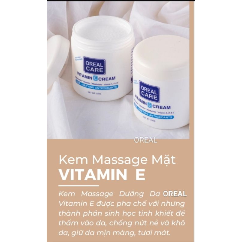 Kem massage mặt VITAMIN E ( 230g) | Shopee Việt Nam