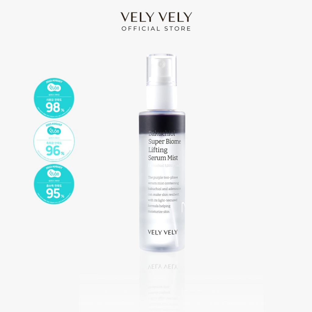 Serum Dạng Xịt Hai Lớp Tăng Đàn Hồi VELY VELY Bakuchiol Super Biome ...