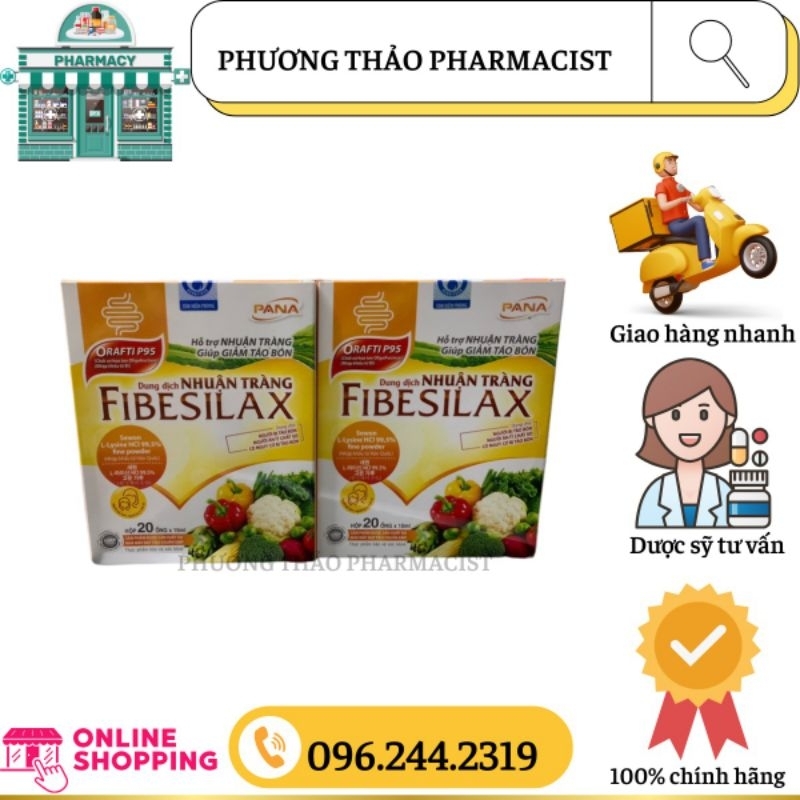 DUNG DỊCH NHUẬN TRÀNG FIBESILAX HỘP 20 ỐNG | Shopee Việt Nam