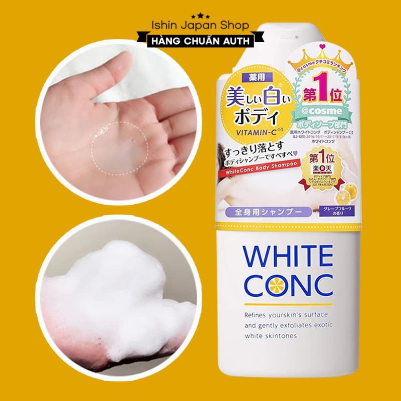 Sữa tắm trắng da White Conc Body Wash 360ml Nội Địa Nhật | Shopee Việt Nam