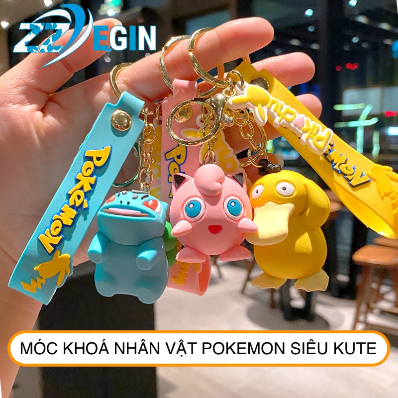 Móc Chìa Khoá Pokemon, Pikachu, Purin, Lizardon Hot Trend Treo Balo ...