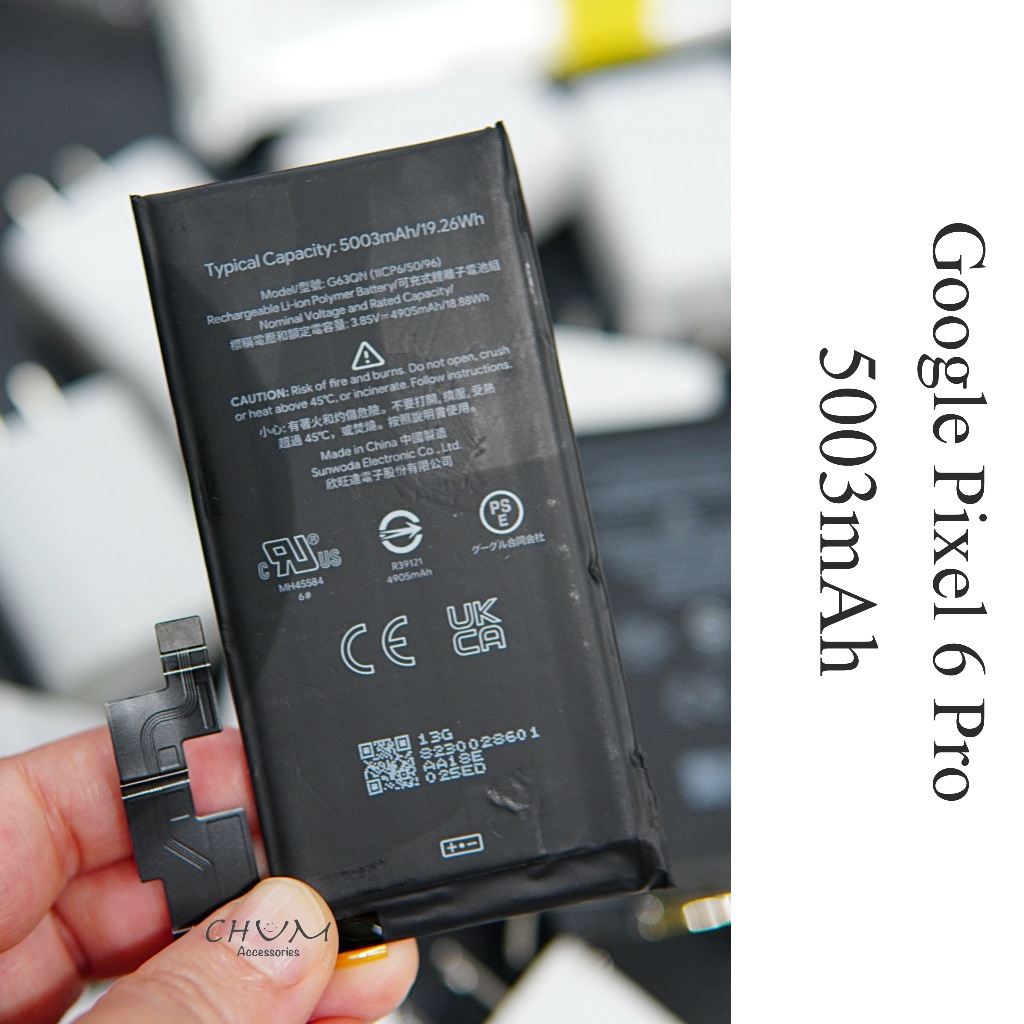 Pin zin mới Google Pixel 6 Pro chính hãng, kèm keo dán lưng (ron áp ...