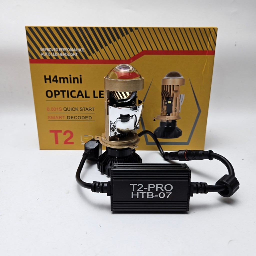 Đèn Pha Bi Cầu Mini T2 Chính Hãng H4 12-24v 65w | Shopee Việt Nam