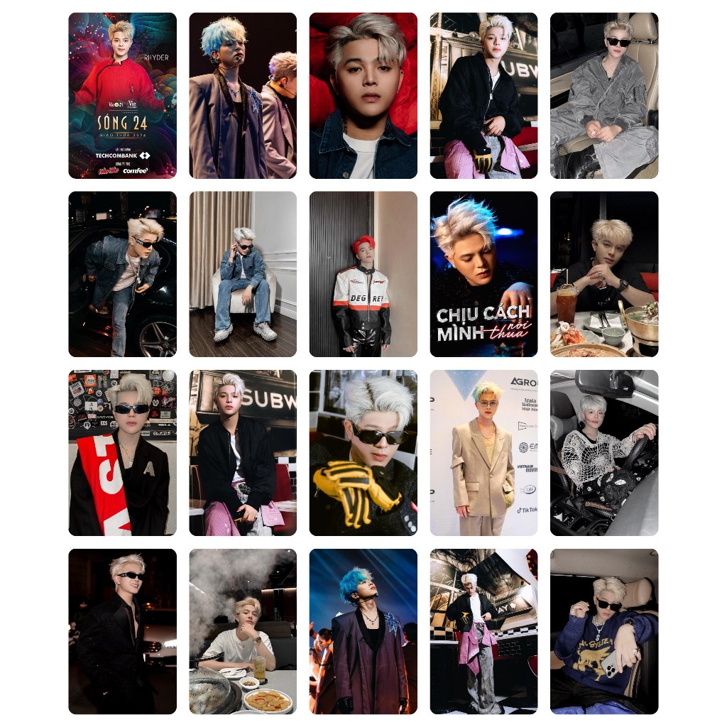 Lomo card 20 ảnh bo góc Rhyder Quang Anh - IG | Shopee Việt Nam