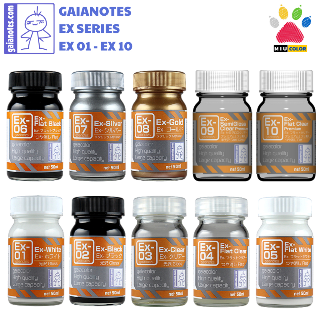GAIANOTES sơn mô hình chất lượng cao - EX SERIES - Dung tích lớn 50 ml ...