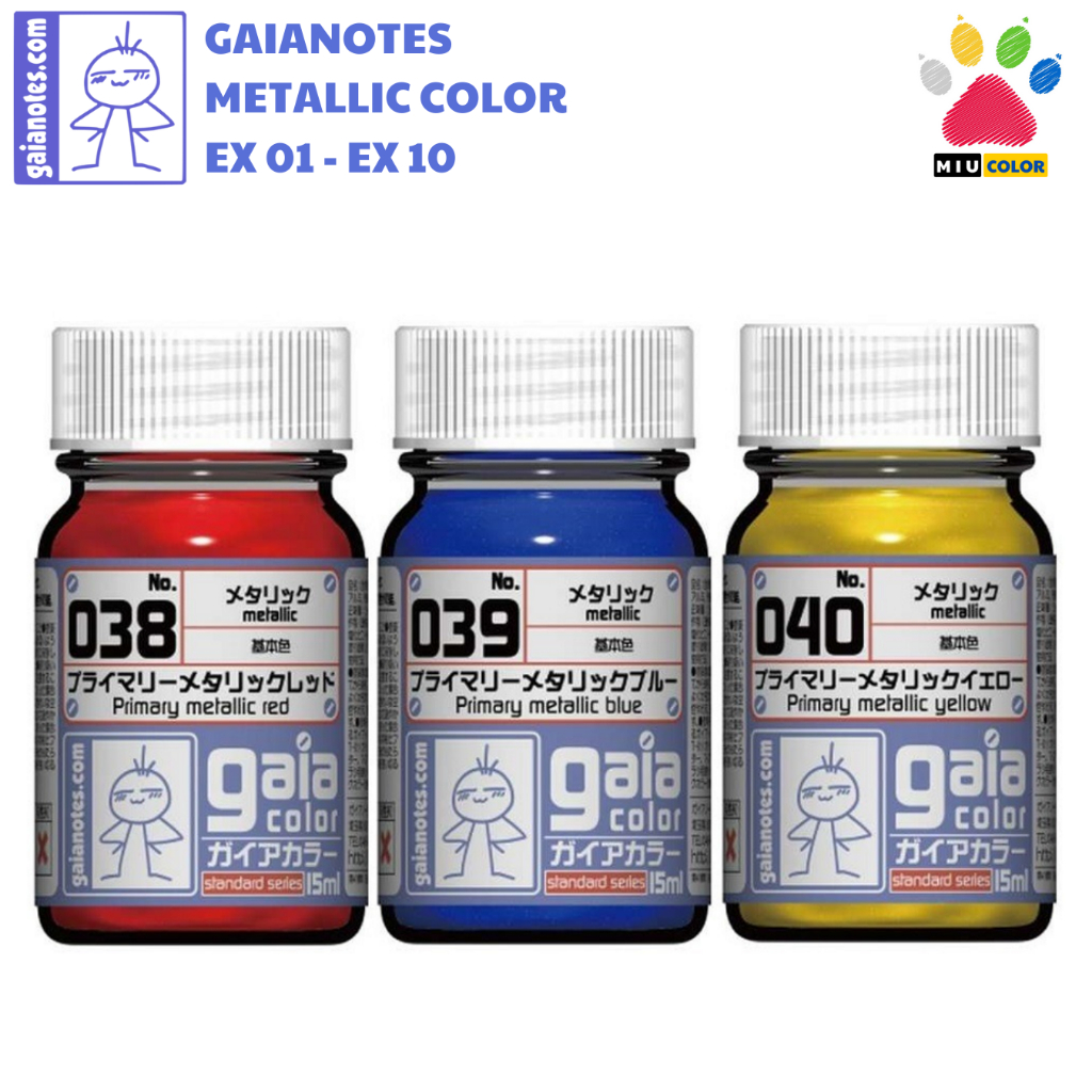 GAIANOTES sơn mô hình màu kim loại cơ bản - Primary Metallic 038 Red ...