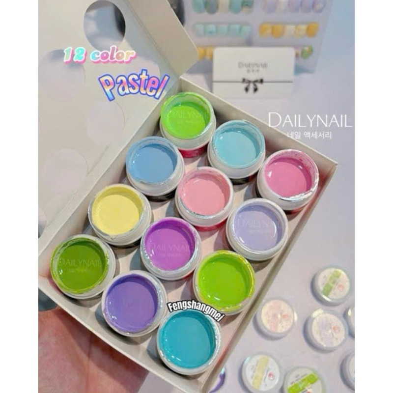 Set gel vẽ 12 màu paster hàn cao cấp chuyên dụng thuyhanail | Shopee ...