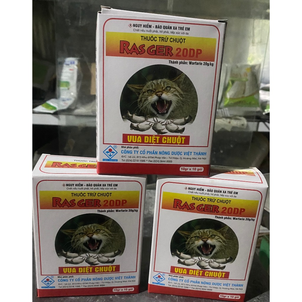 Thuốc diệt chuột RASGER 20DP-diệt sạch chuột khắc tinh của mọi loài ...