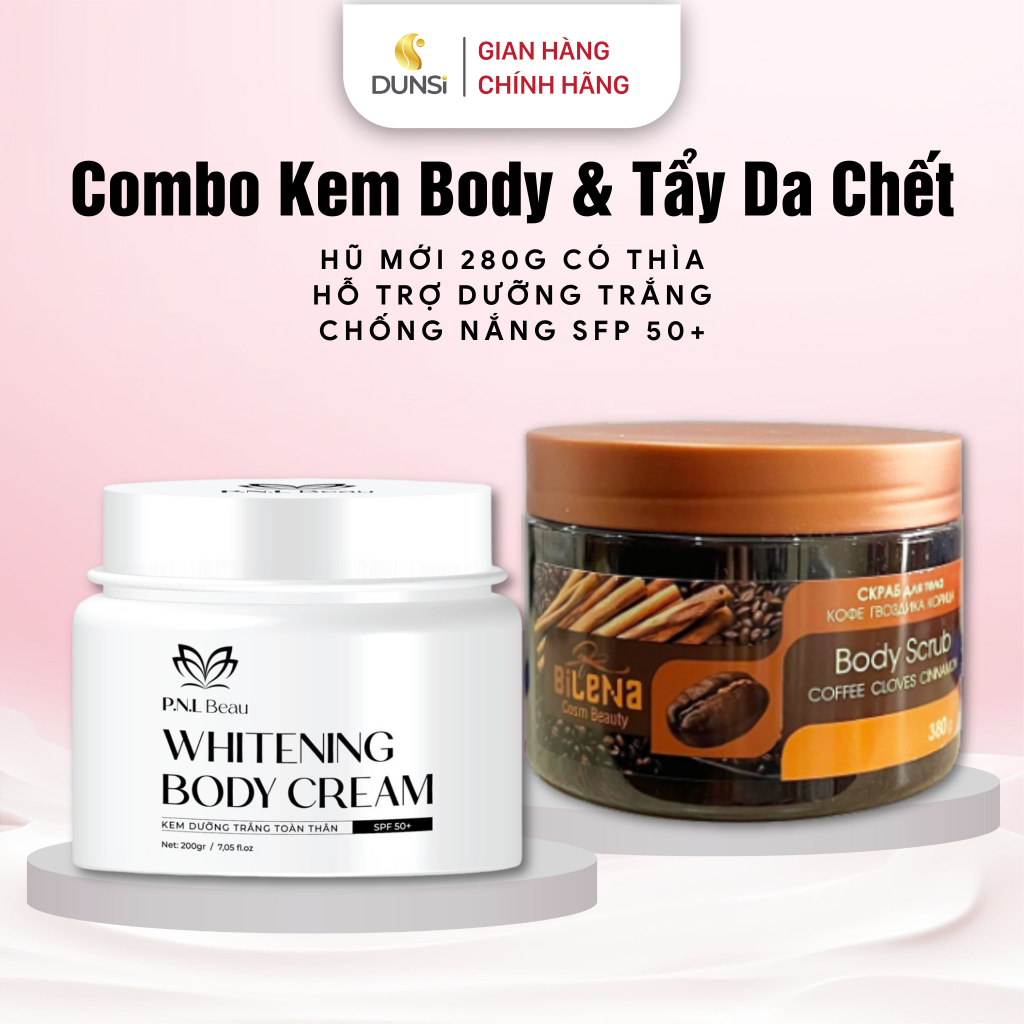 Combo Kem Body Hũ Mới 280gram + Tẩy Tế Bào Chết NEW | Shopee Việt Nam