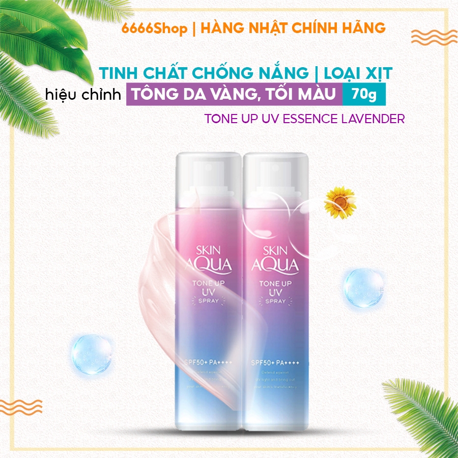 [70g] Kem chống nắng Skin Aqua Tone up UV Essence SPF 50+/PA +++ chính ...