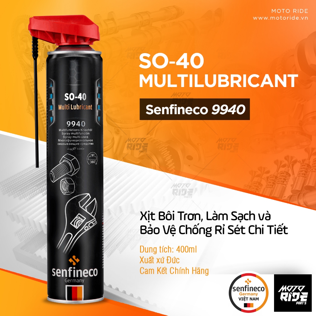 SENFINECO 9940 SO40 MULTI LUBRICANT XỊT BÔI TRƠN CHỐNG RỈ SÉT KIM LOẠI ...