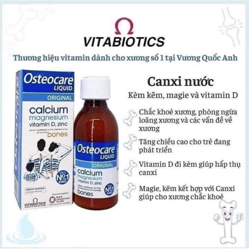 (Date 2025) Canxi nước osteocare 200ml | Shopee Việt Nam
