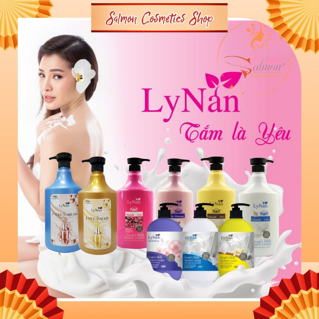 Sữa Tắm Trắng Da Chiết Xuất Từ Sữa Dê Cao Cấp Lynan 1200ml Dưỡng Ẩm, Chính Hãng Malaysia ...