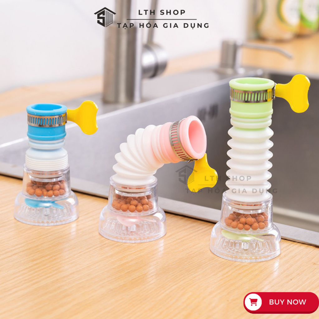 Đầu Lọc 3 Tầng Co Giãn - Bộ đầu lọc nước tăng áp từ vòi xoay 360 độ LTH ...
