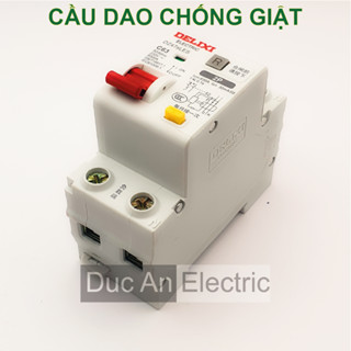 Cầu dao chống giật 1 pha 2P 20A / 25A / 32A / 40A / 50A / 63A 30mA RCBO DELIXI DZ47sLES – CB ...