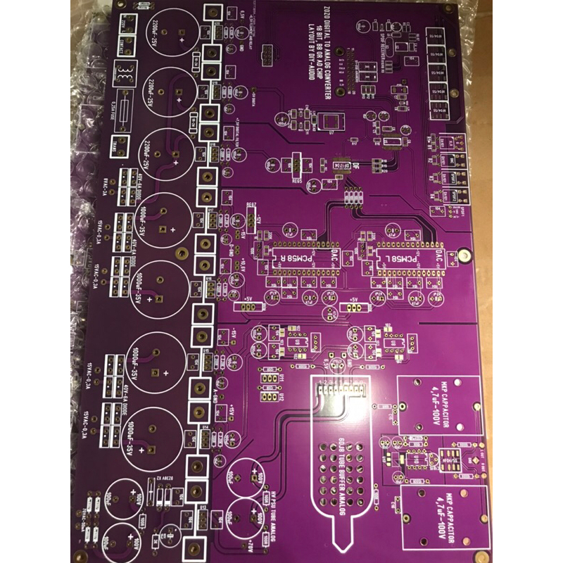 bảng mạch in ( pcb) để làm dac chạy chip pcm58 không linh kiện | Shopee ...