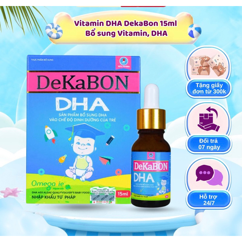 Tri ân Dekabon DHA 15ml (date 2027) | Shopee Việt Nam