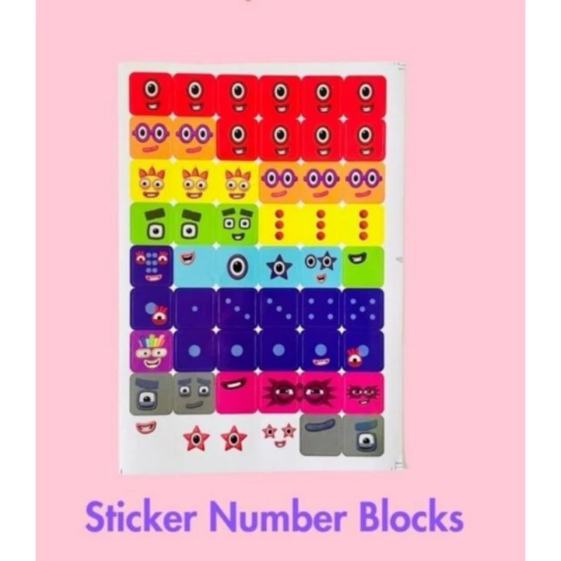 Stiker Dán NumberBlocks Dán Khối Số Linking Cube | Shopee Việt Nam