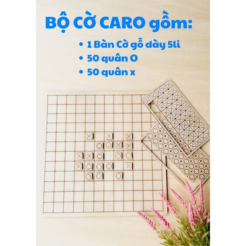 Cờ Caro Gỗ Cờ XO Trò Chơi Dân Gian Cho Bé | Shopee Việt Nam
