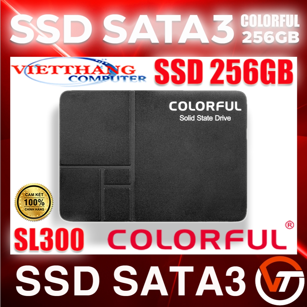 Ổ cứng SSD Colorful SL300 256GB SATA3 Chính hãng New 100% Full hộp BH ...