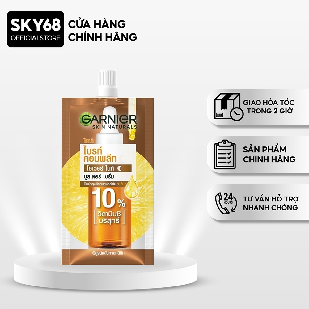 [Mini Size] Dưỡng chất ban đêm Garnier sáng da ngừa thâm Garnier 10% ...