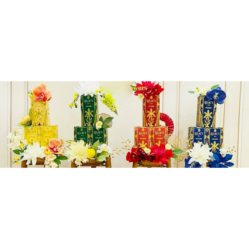 Trà Legacy Tea Pyramid hộp giấy 40g (4 màu lục, lam, đỏ, vàng) | Shopee ...