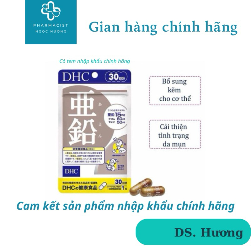 Viên uống Bổ sung Kẽm DHC ZinC 30 Viên 30 Ngày | Shopee Việt Nam