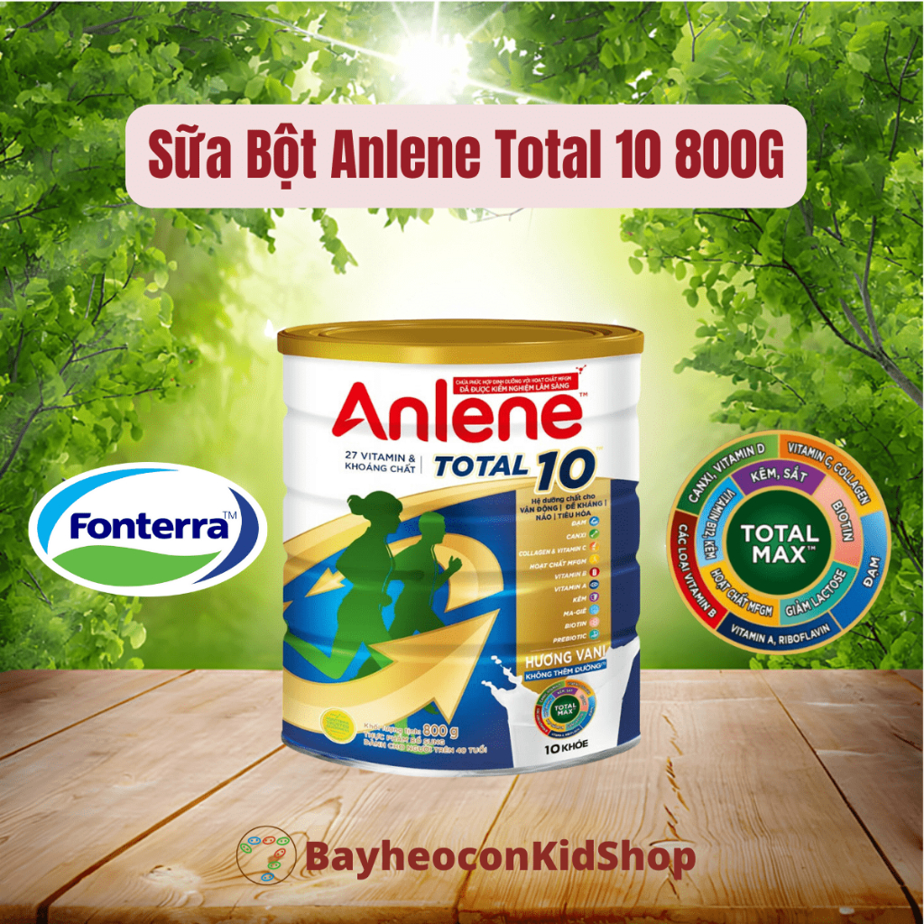 [Date 2026] Sữa bột bổ sung dinh dưỡng Anlene TOTAL 10 lon 800g | Shopee Việt Nam