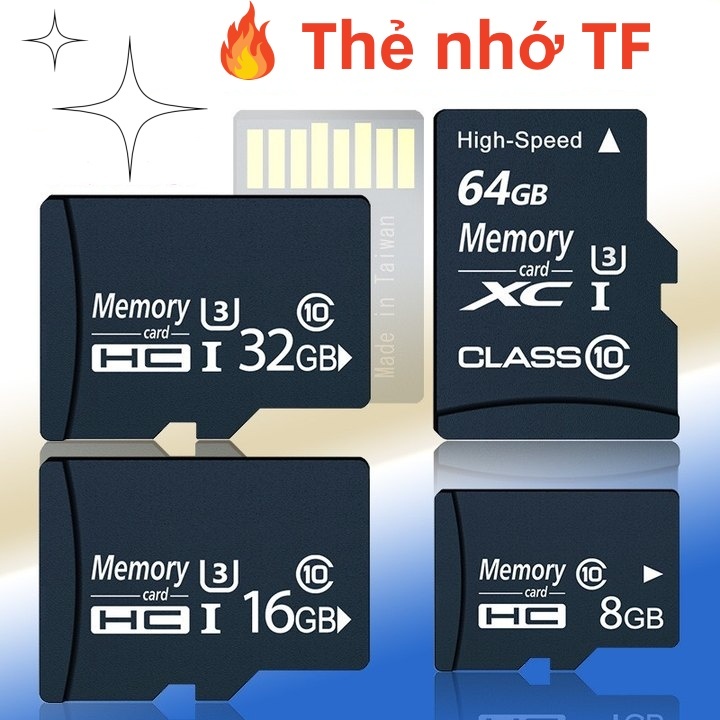Thẻ nhớ TF Memory Class 10 Tốc độ cao (Đen) 8GB/16GB | Shopee Việt Nam