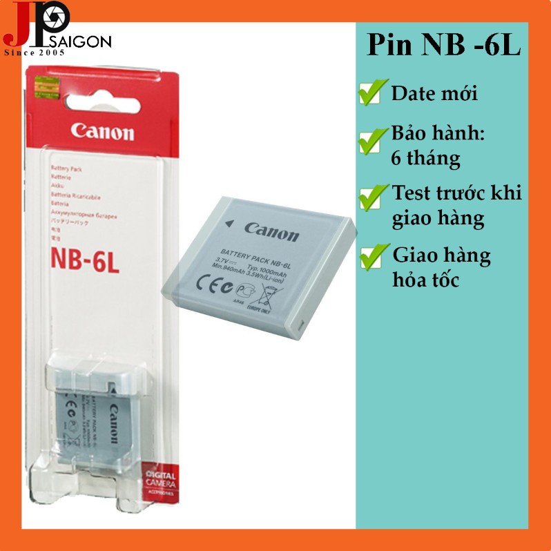 1 Pin thay thế pin máy ảnh Canon NB-6L | Shopee Việt Nam