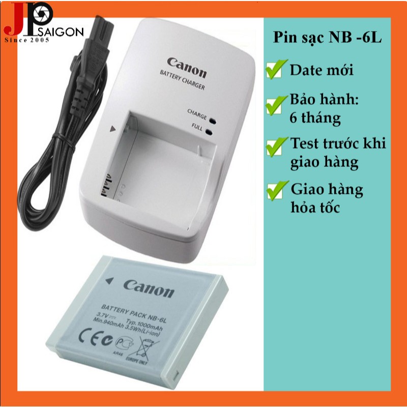 Pin sạc thay thế máy ảnh Canon NB-6L | Shopee Việt Nam