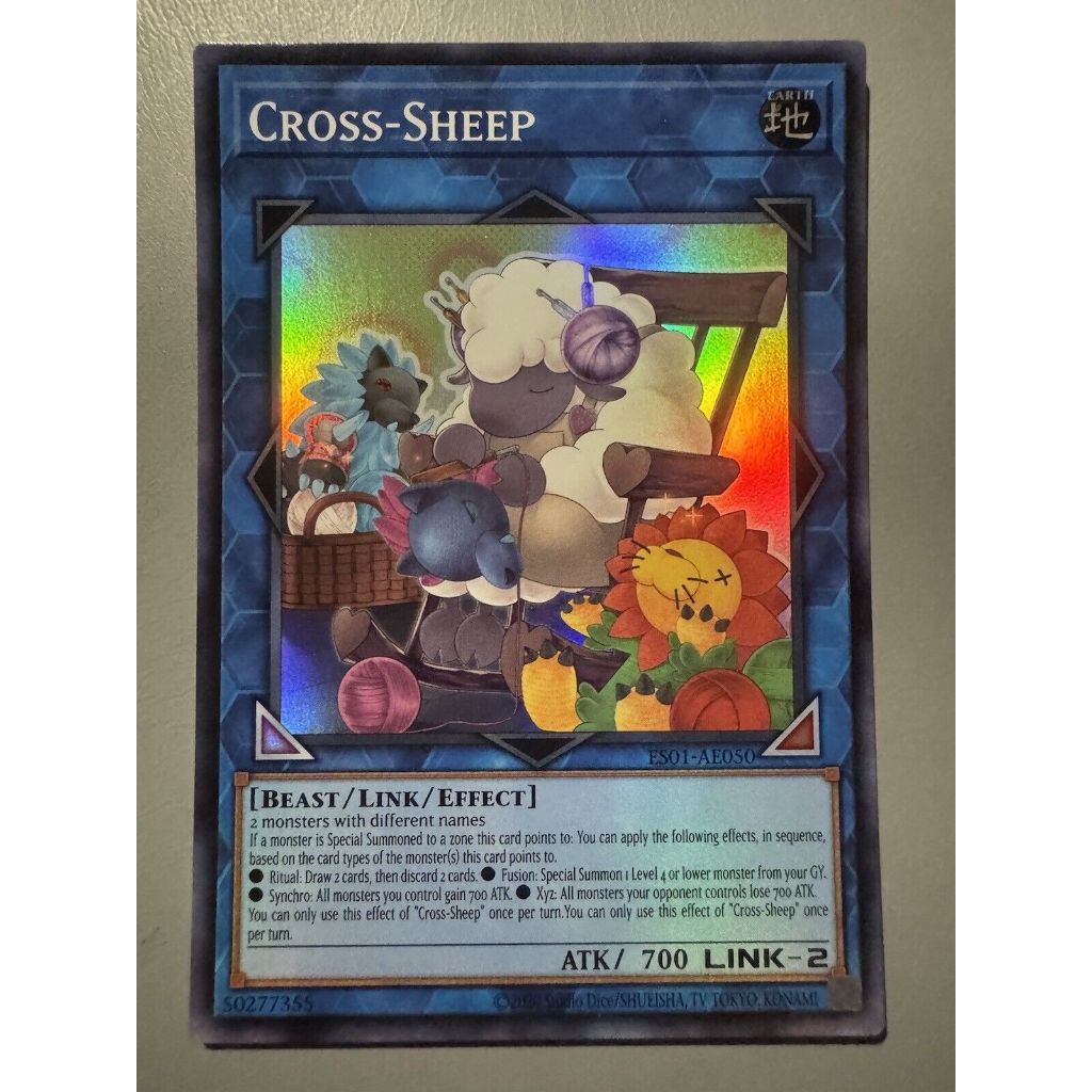 es01 [ Dưa Hấu Yugioh ] Lá bài thẻ bài Cross Sheep - super Rare - Tặng ...