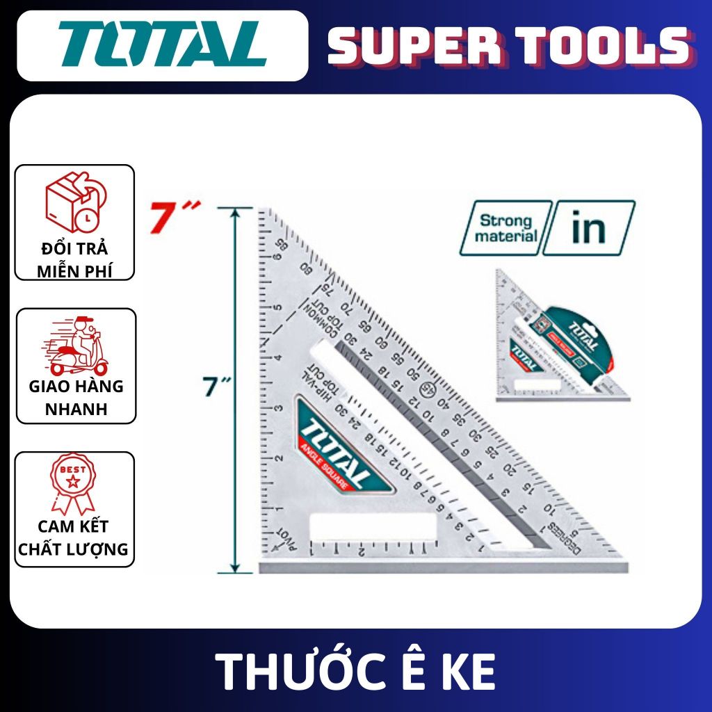 ĐỒ NGHỀ TOTAL Thước ê ke TMT61201 | Shopee Việt Nam