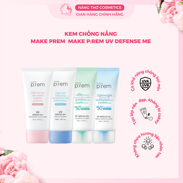 Kem chống nắng Make Prem UV Defense Me Sun Cream SPF 50+ PA ...