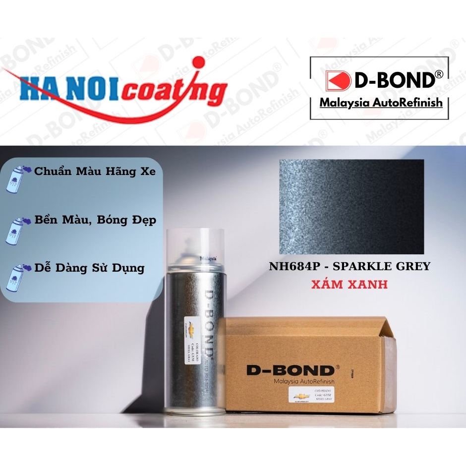 Sơn Xịt Xóa Vết Xước Cho Xe HONDA CIVIC Màu XÁM XANH Code NH684P ...