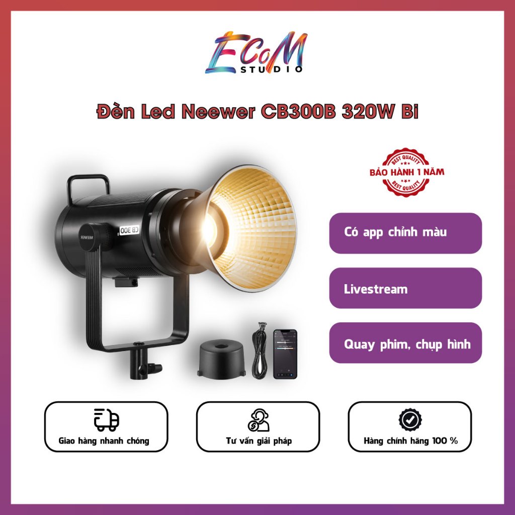 Đèn Led Neewer CB300B Bi Color 320W LED Video Light dùng trong ...