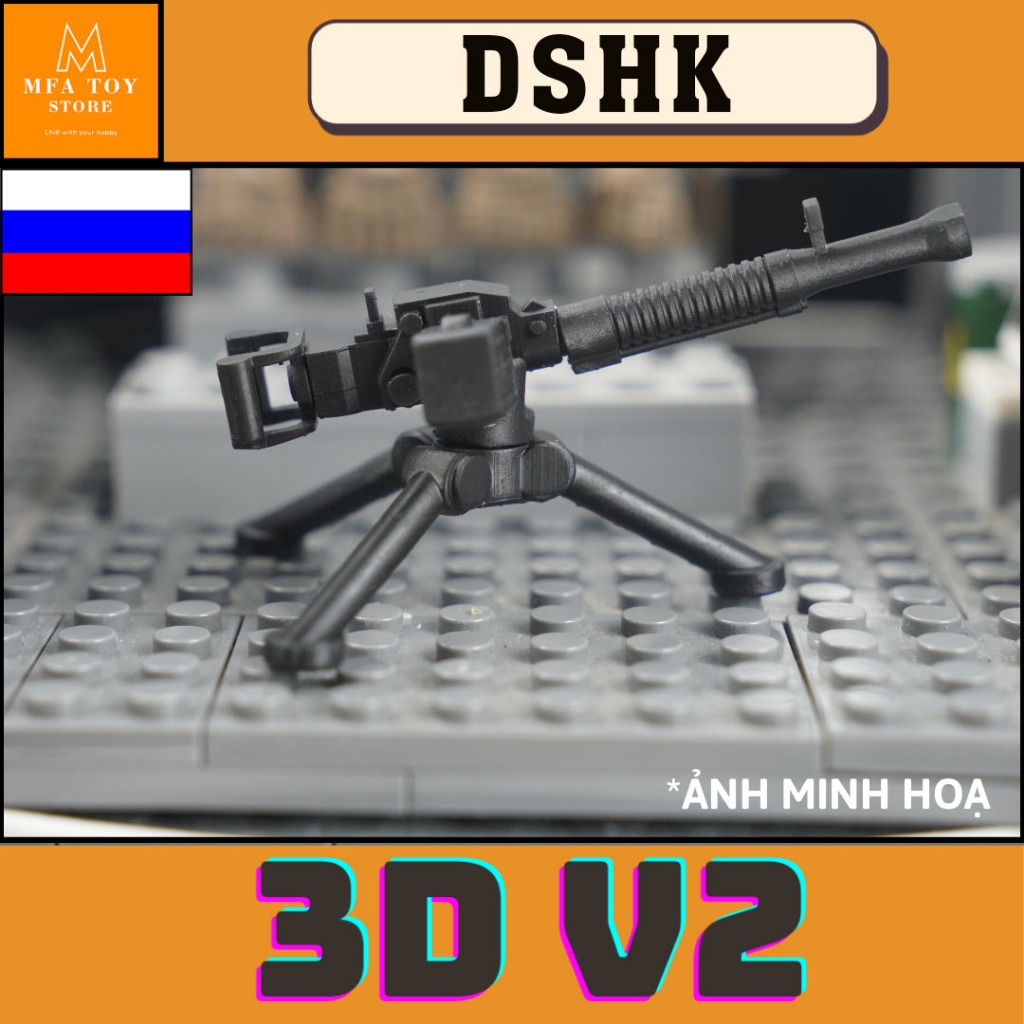 Đồ chơi lắp ráp swat army, mô hình lắp ghép - Trang bị in 3DV2 DSHK | Shopee Việt Nam