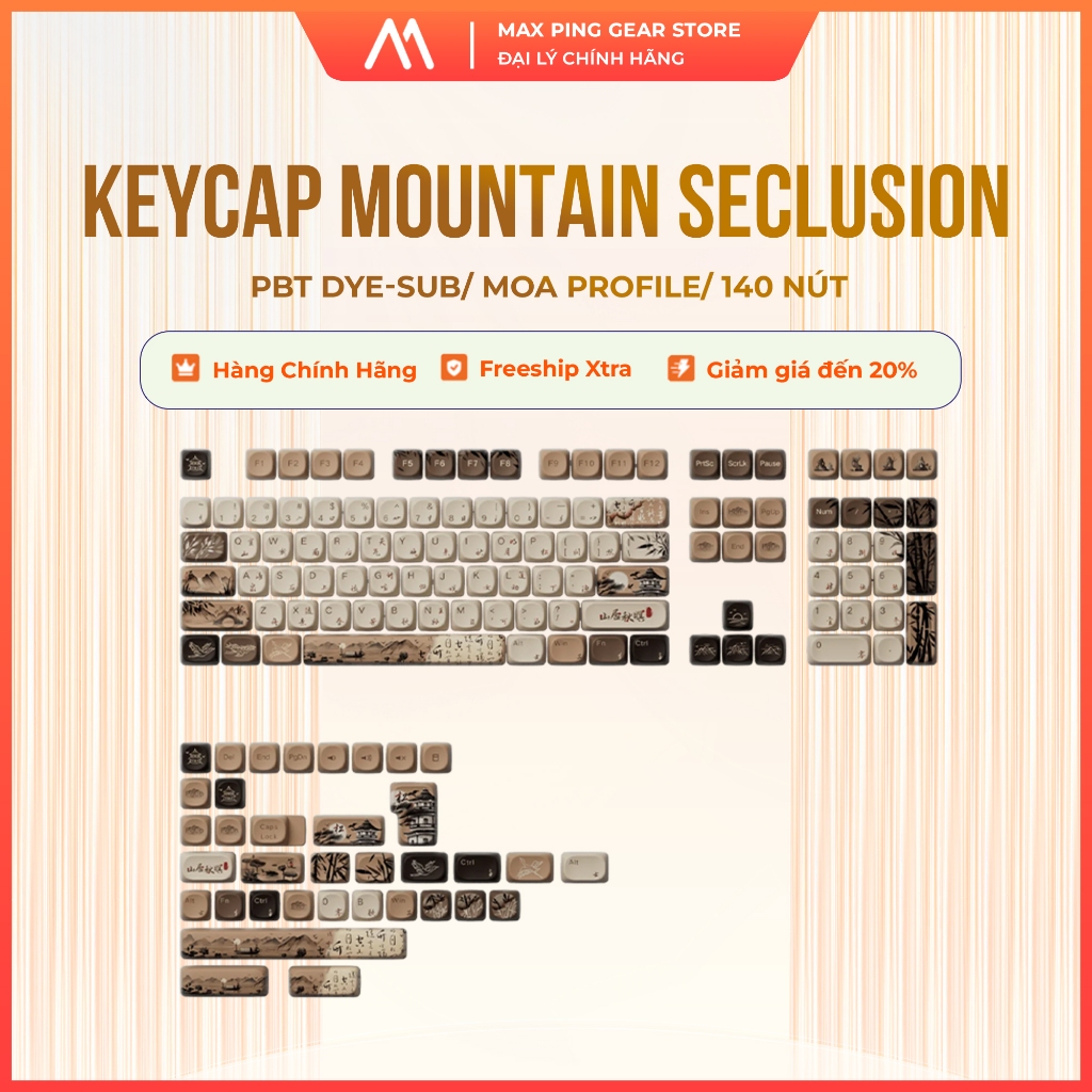 Nút bàn phím cơ Akko Keycap Set Mountain Seclusion – MOA Profile ...