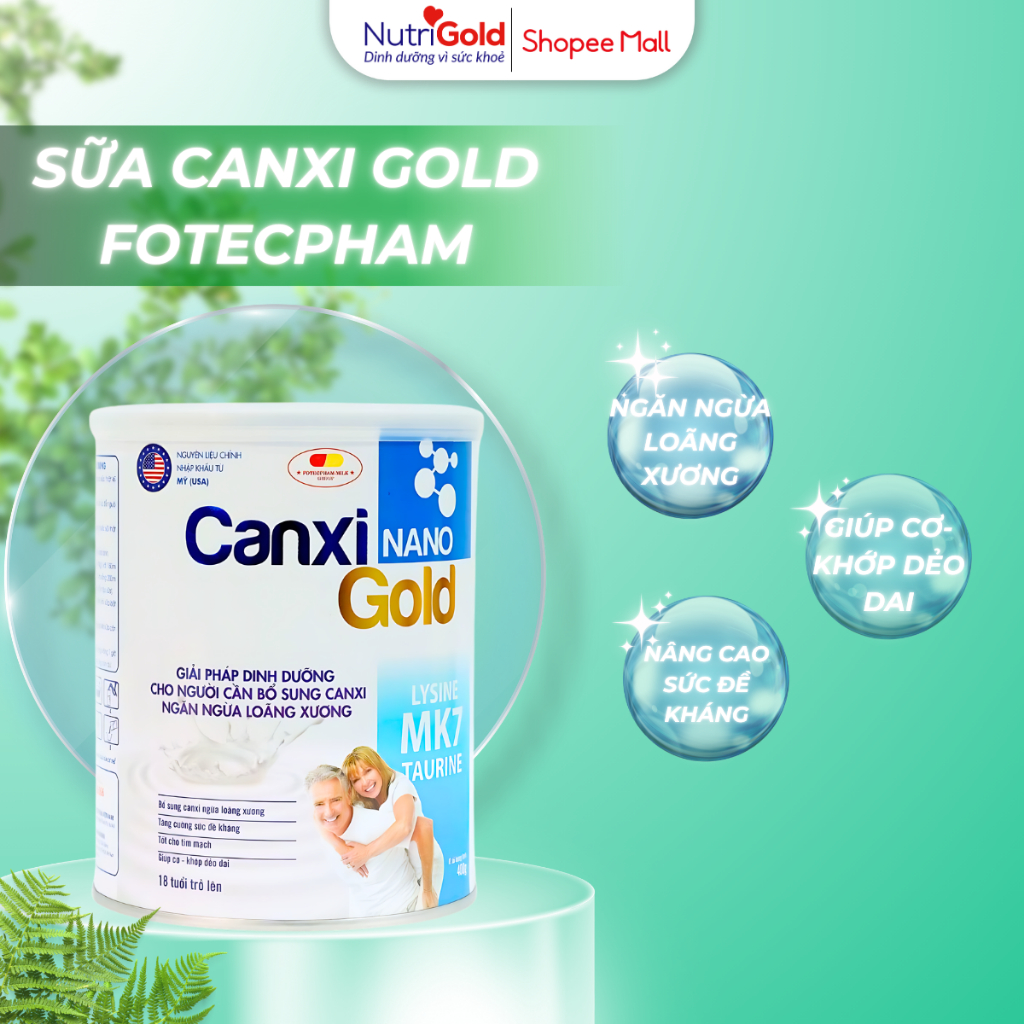 Sữa Bột CanXi Nano Gold Bổ sung Canxi, Hỗ Trợ Xương Khớp Japa Kids Hộp 400G và 900G | Shopee ...