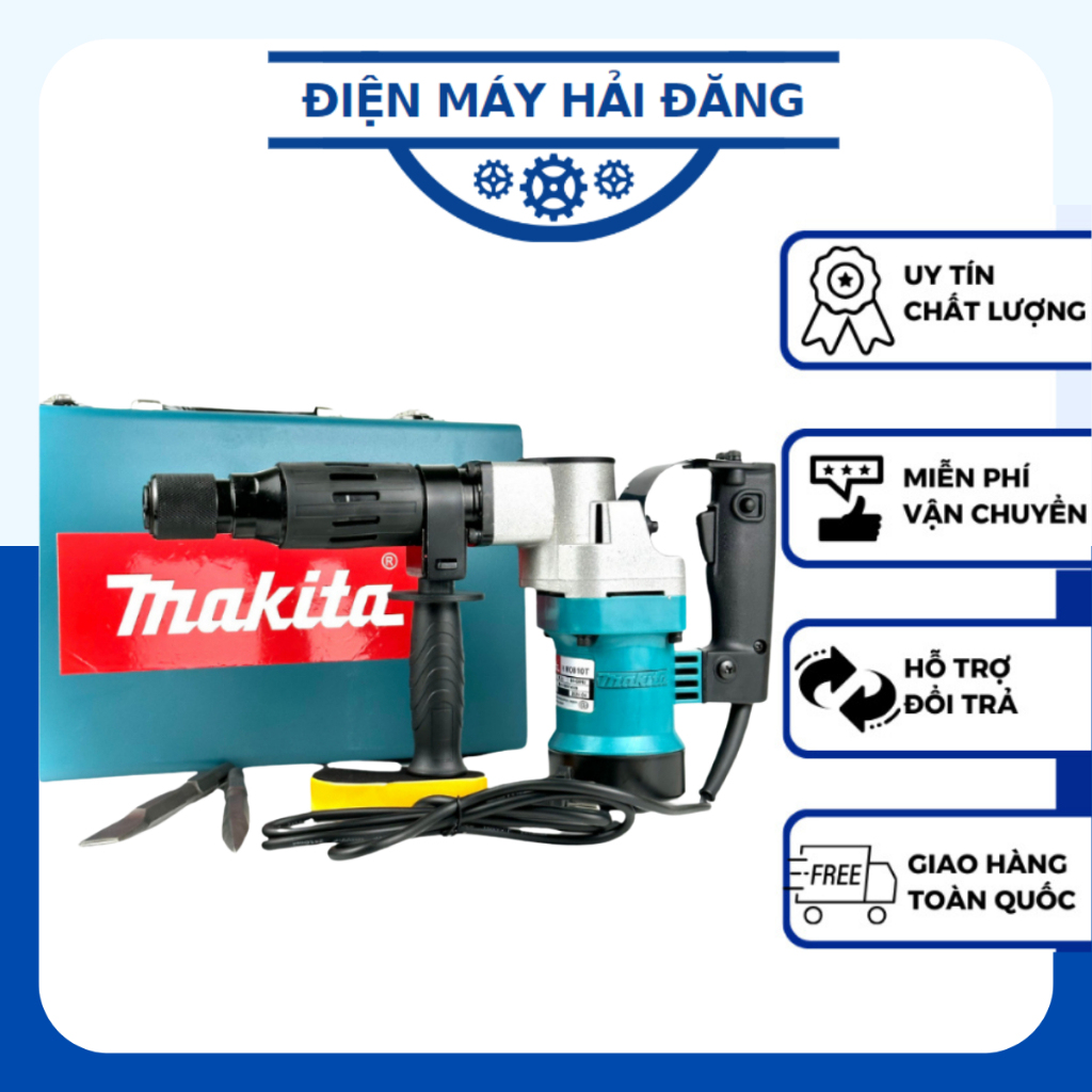 MÁY ĐỤC BÊ TÔNG MAKITA-HM0810 Mũi 17MM - 500W Dây Đồng Chịu Nhiệt Độ Cao Hộp Sắt | Shopee Việt Nam