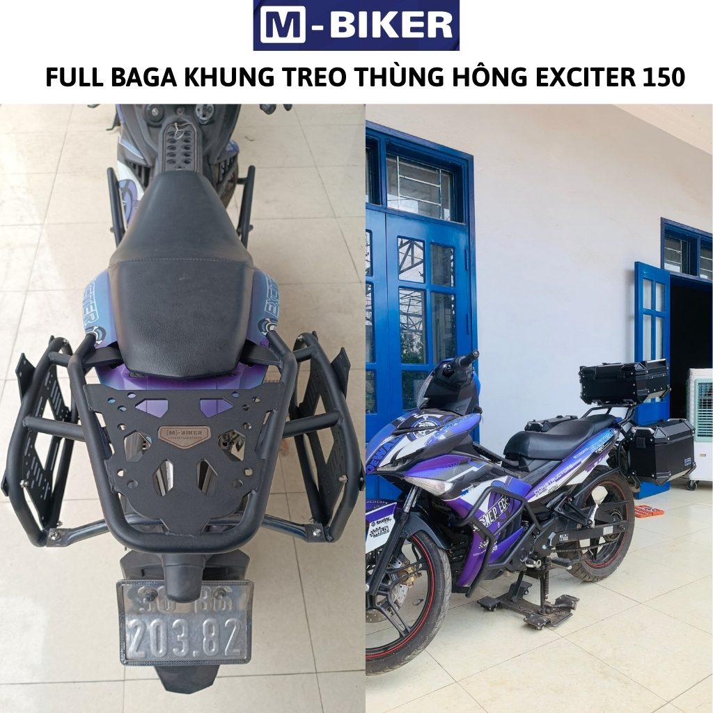 Baga exciter 150 , baga sau exciter , cảng sau exciter , baga gắn thùng ...