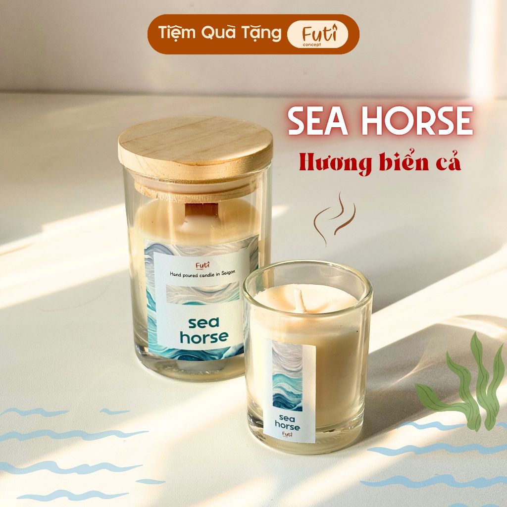 Nến Thơm Thiên Nhiên SEA HORSE Có Hộp, Candle Cup Into The Wild, Candle ...