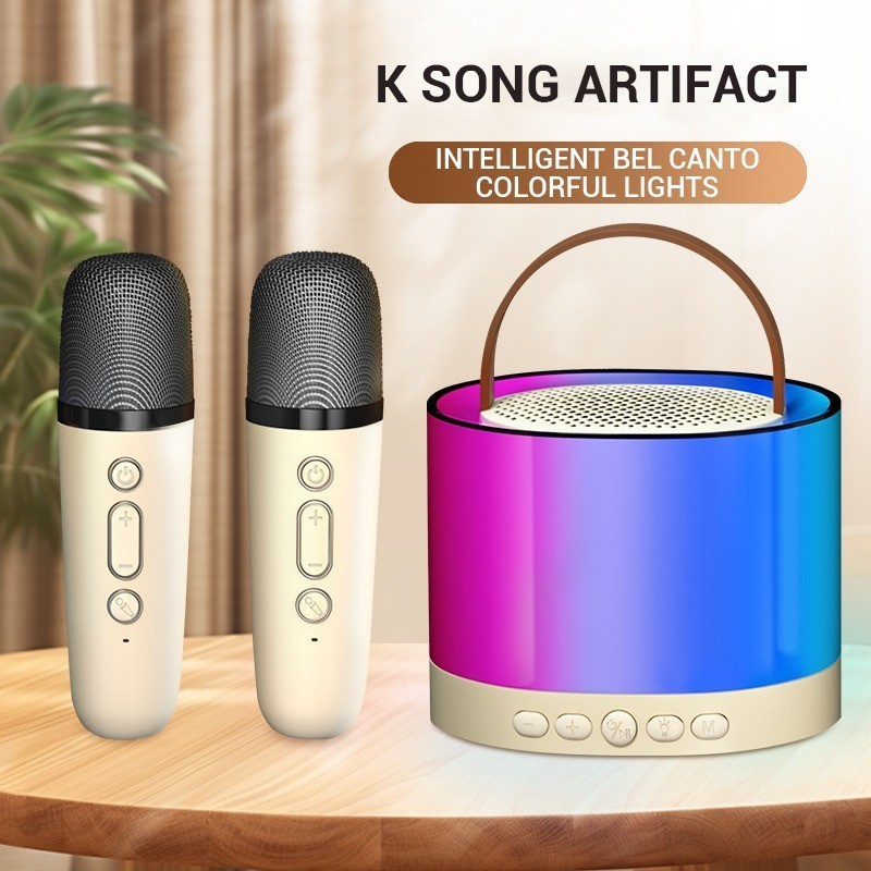 K52 Karaoke Bluetooth Micro Nhà KTV Karaoke Micro Kép Đèn RGB Loa Bluetooth Không Dây Dành Cho ...