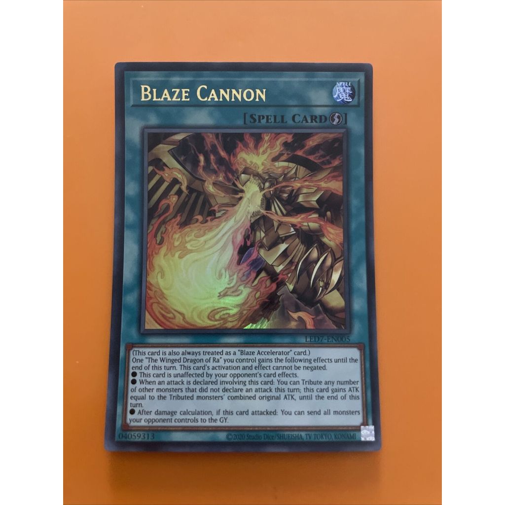 Lá bài thẻ bài Yugioh Blaze Cannon - ultra Rare - Tặng bọc bài nhựa bảo ...