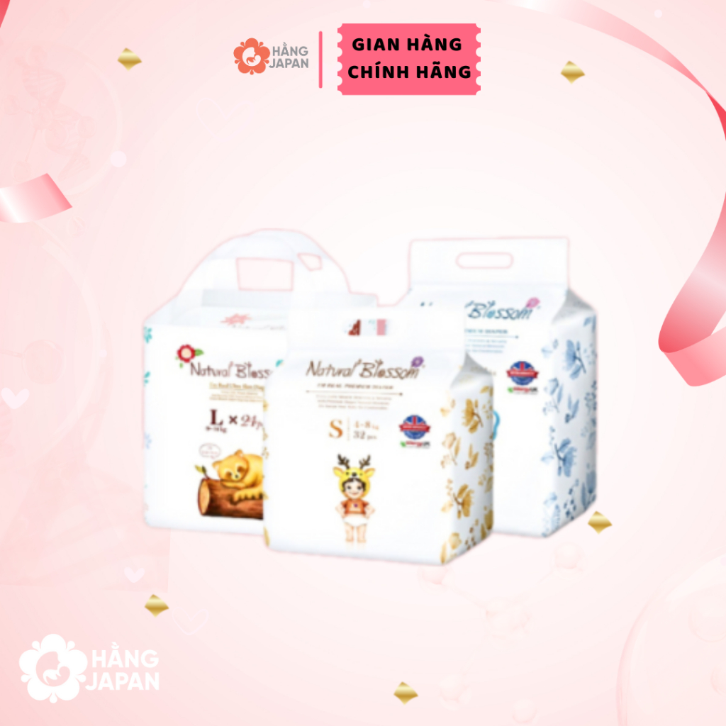 Bỉm Natural Blossom Bỉm Dán Quần Hàn Quốc đủ tất cả size | Shopee Việt Nam
