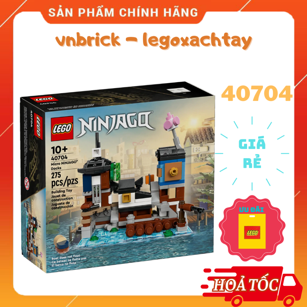 LEGO 40704 Mô Hình Micro NINJAGO Docks | Shopee Việt Nam