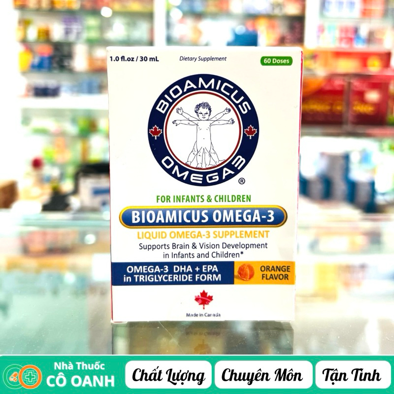 BioAmicus Omega-3 hỗ trợ phát triển não bộ và thị giác lọ 30ml | Shopee ...