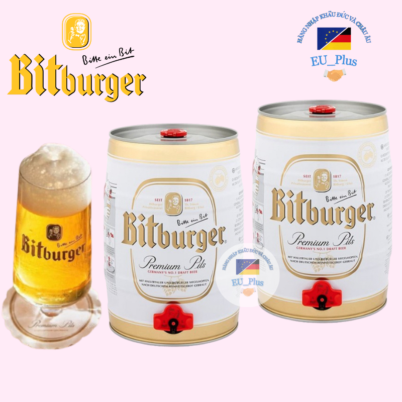 [SHIP HỎA TỐC] Bom bia vàng Bitburger 5L - 4.8% ( Đức) | Shopee Việt Nam