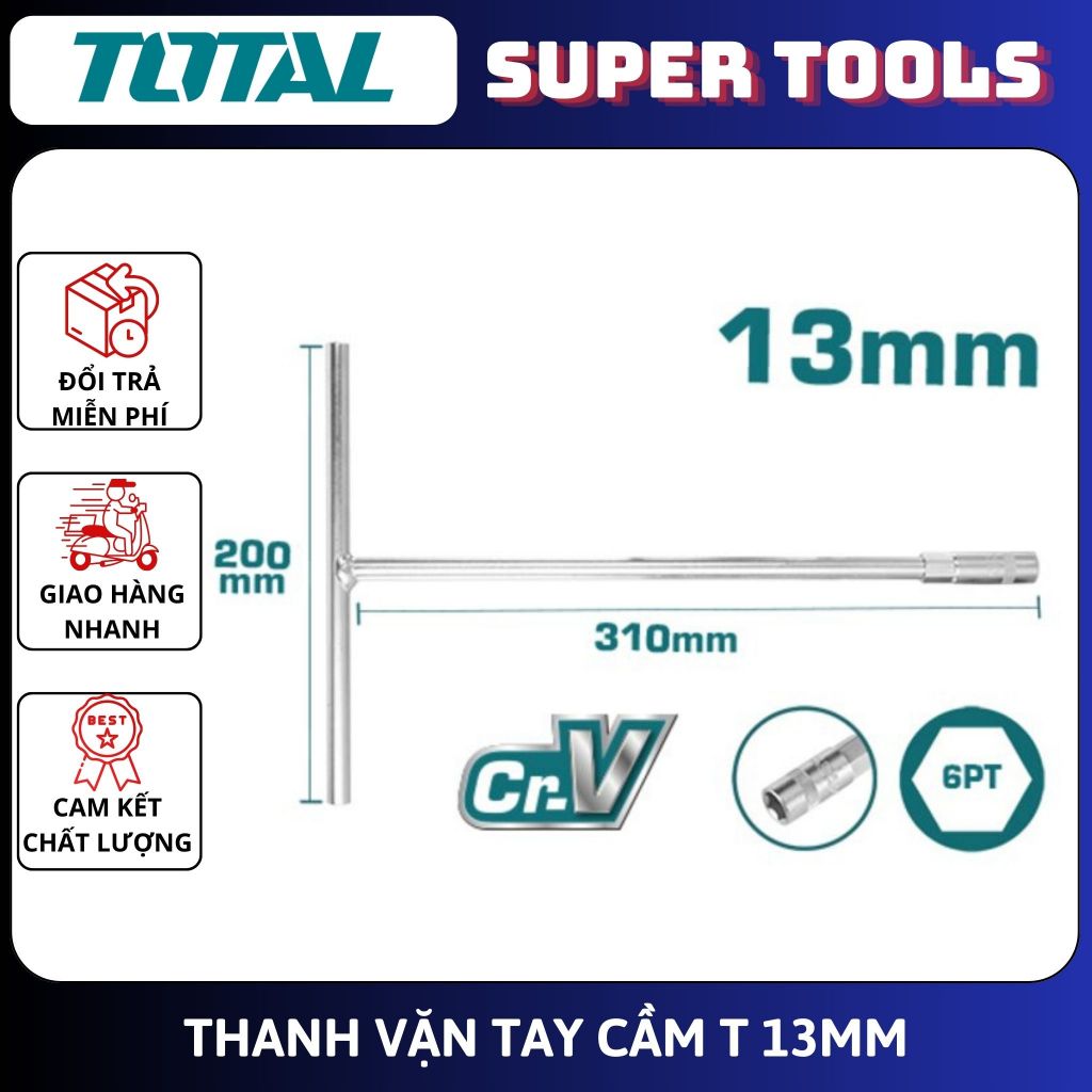 ĐỒ NGHỀ TOTAL Thanh vặn tay cầm T 13mm THTSW1306 | Shopee Việt Nam